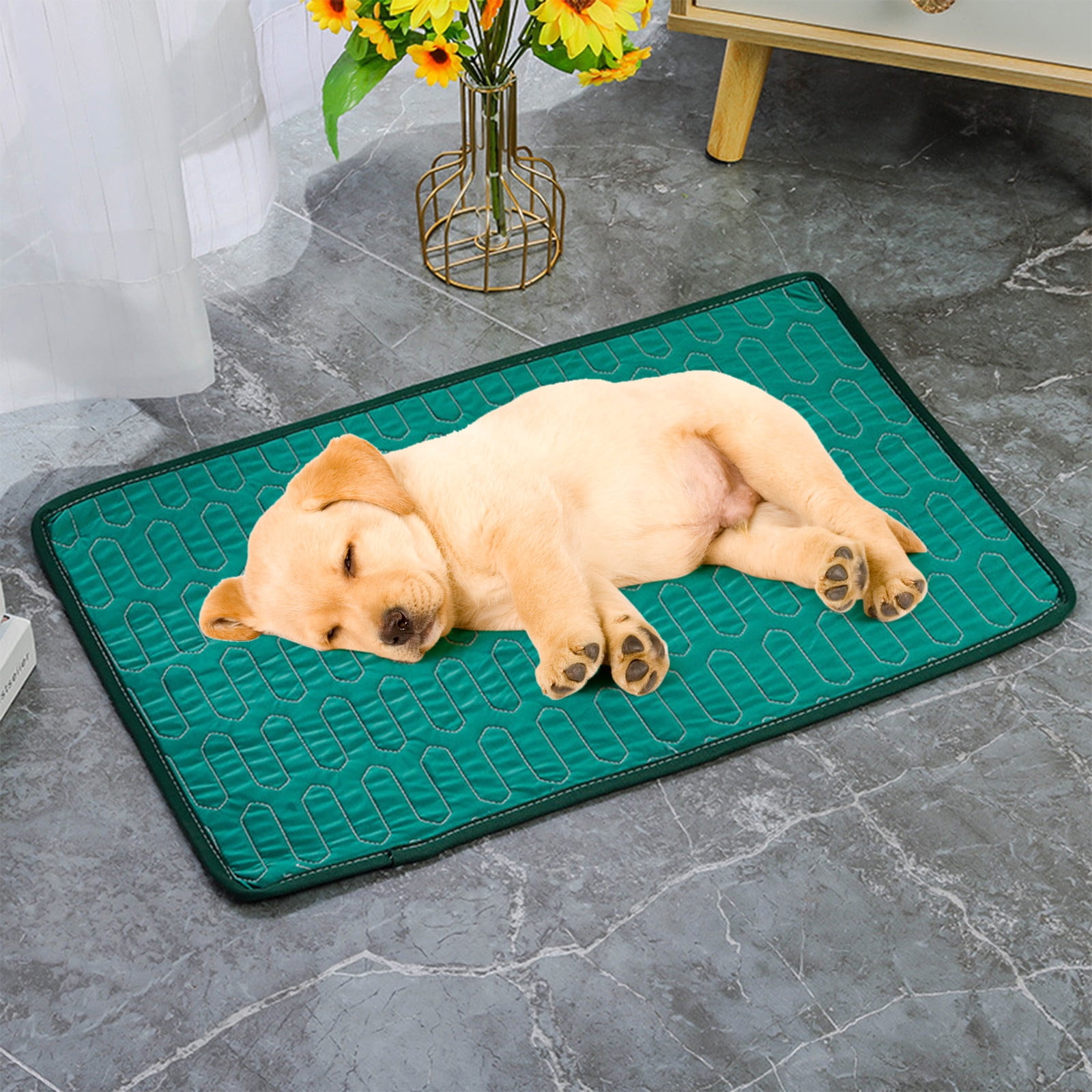 BCZHQQ Washable Dog Cooling Mat Ice Silk Cooling Mat for Dogs Pet Self ...