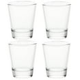 Bcnmviku 4 Pack 15 Oz Small Shot Glasses Set Heavy Base Clear Glass