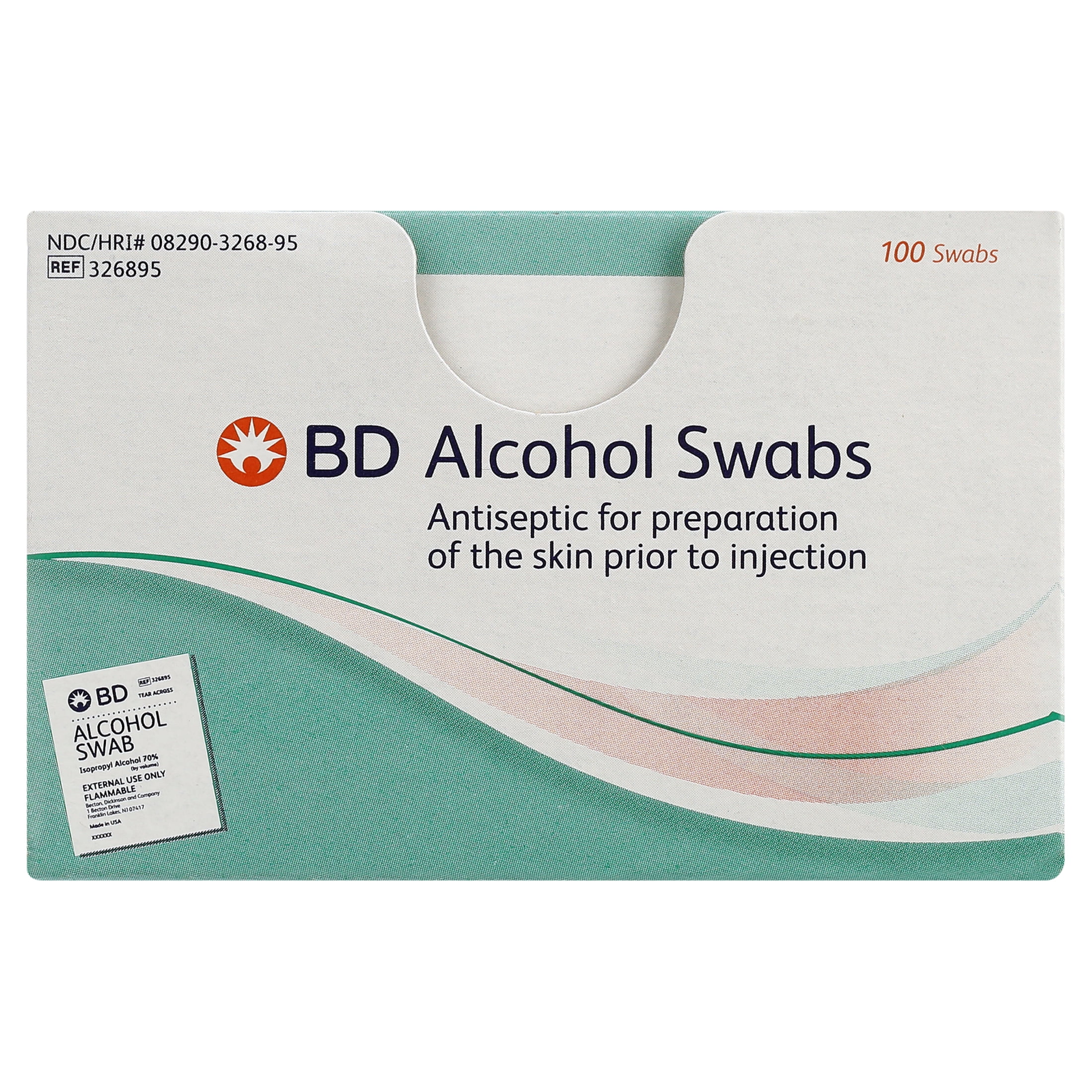 BD Alcohol Prep Swabs, 70% Isopropyl Alcohol, Sterile, Ideal for ...