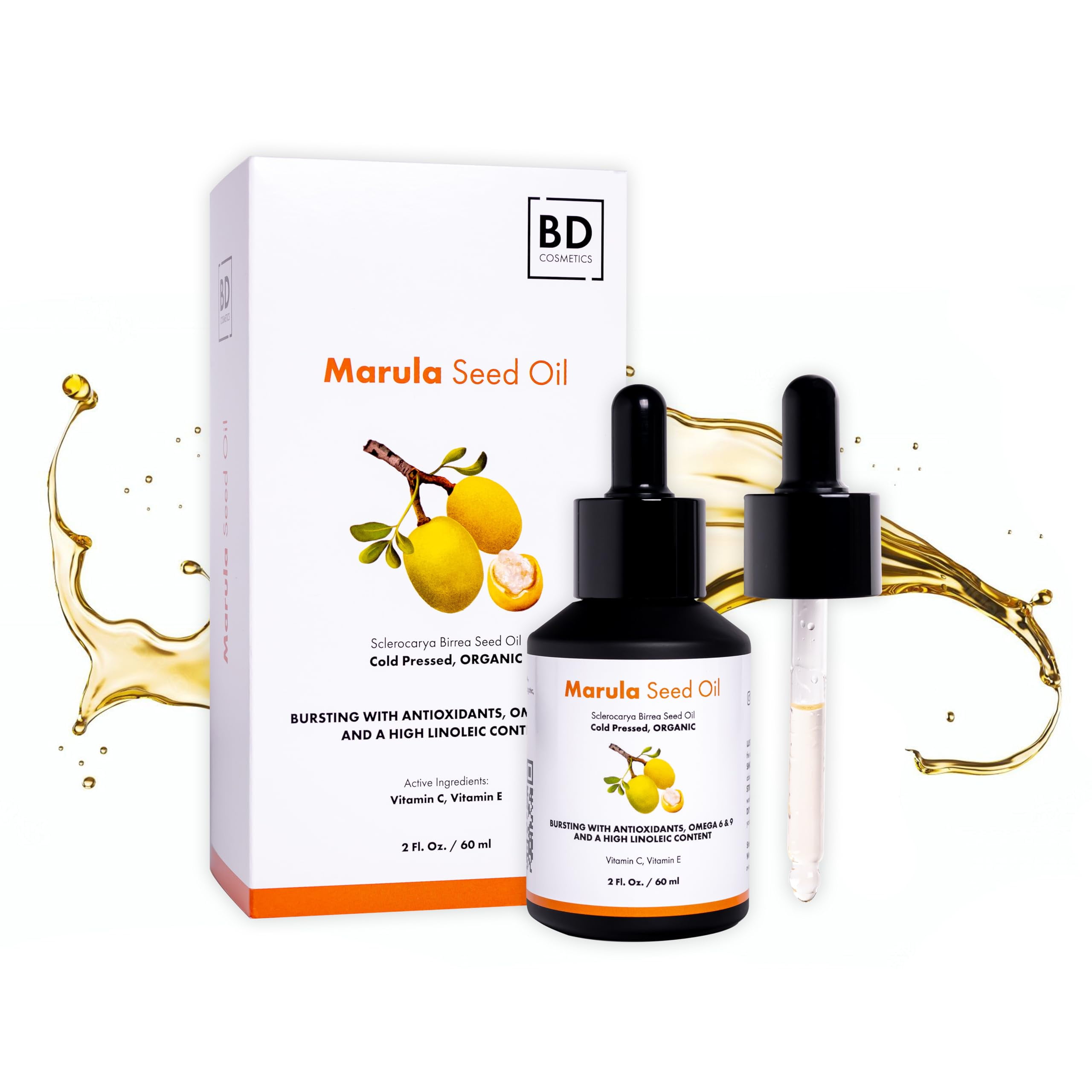 BD COSMETICS Organic Marula TSF6 Oil- Cold Pressed Marula Oil for Skin ...