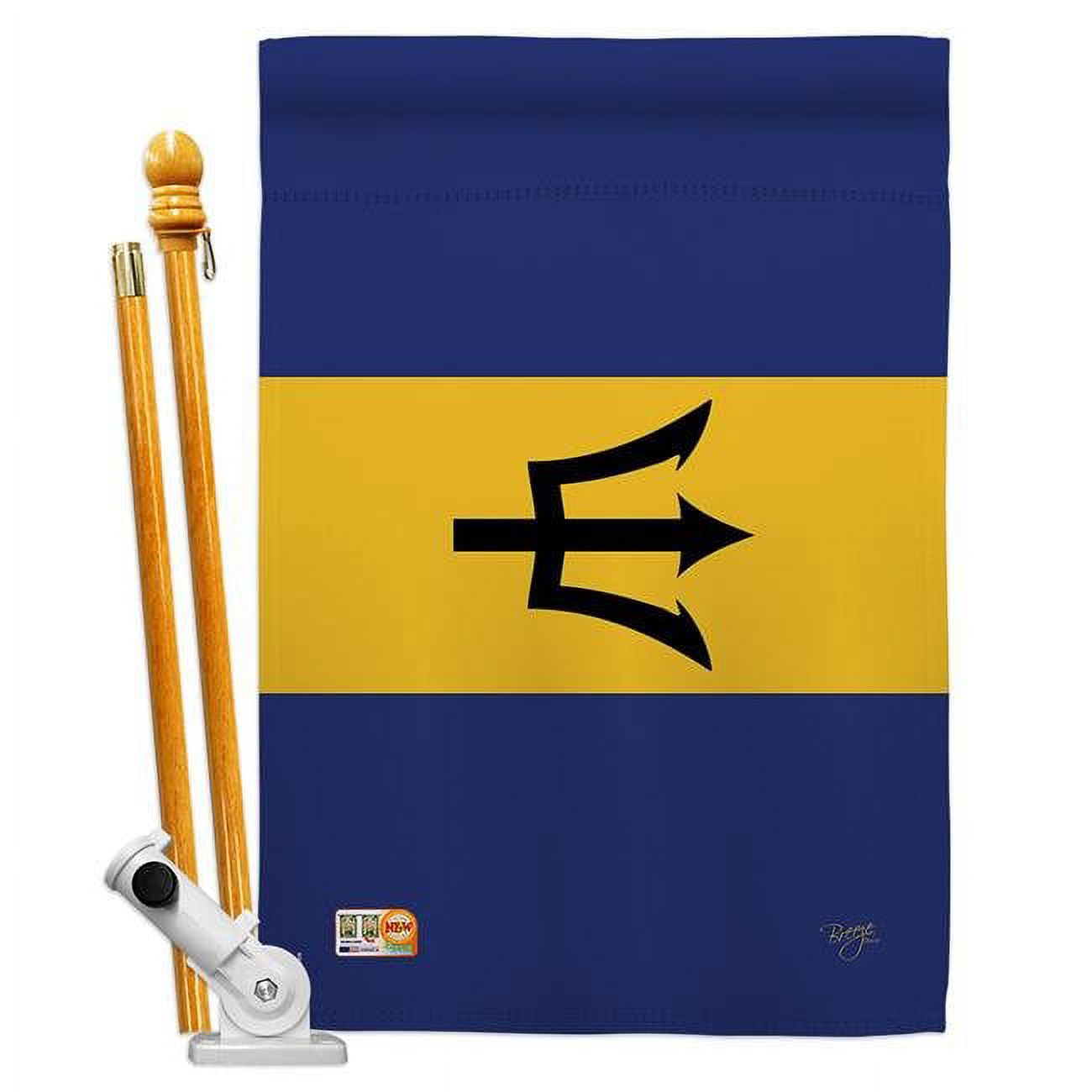 BD-CY-HS-108342-IP-BO-D-US15-BD 28 x 40 in. Barbados Flags of the World ...