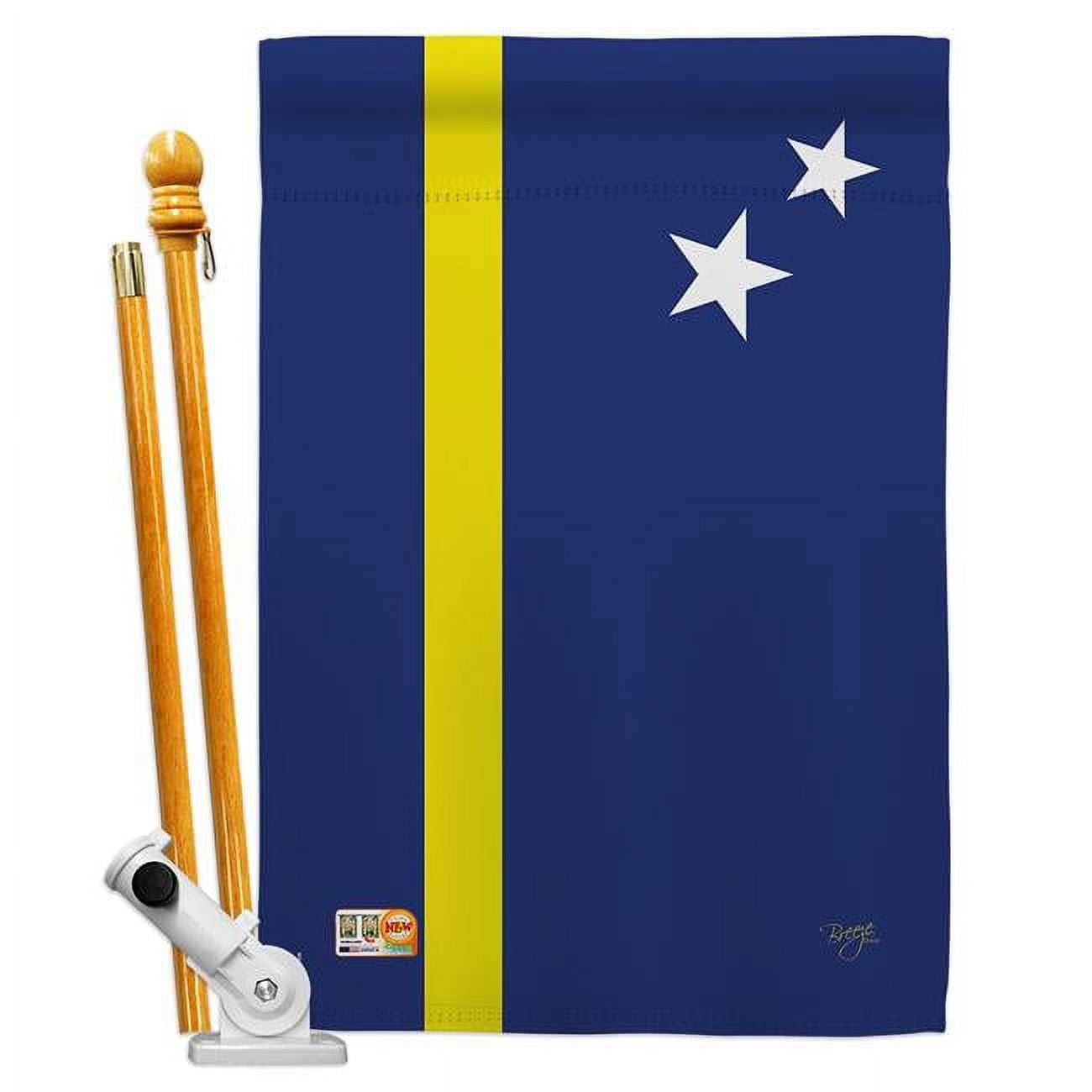 BD-CY-HS-108343-IP-BO-D-US15-BD 28 x 40 in. Curacao Flags of the World ...