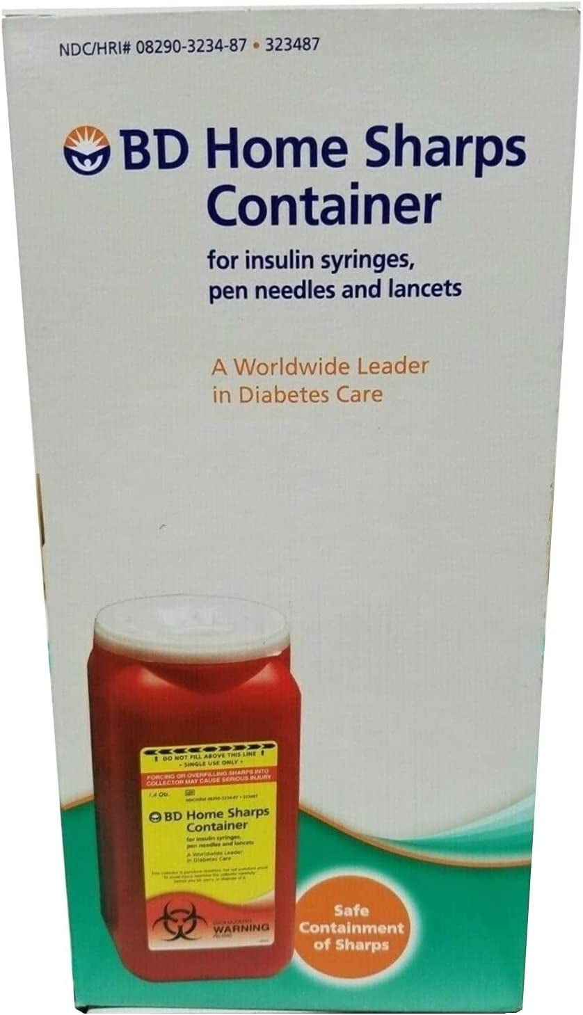 BD Home Sharps Container 1.4 qt/Each - 2 Pack - Walmart.com
