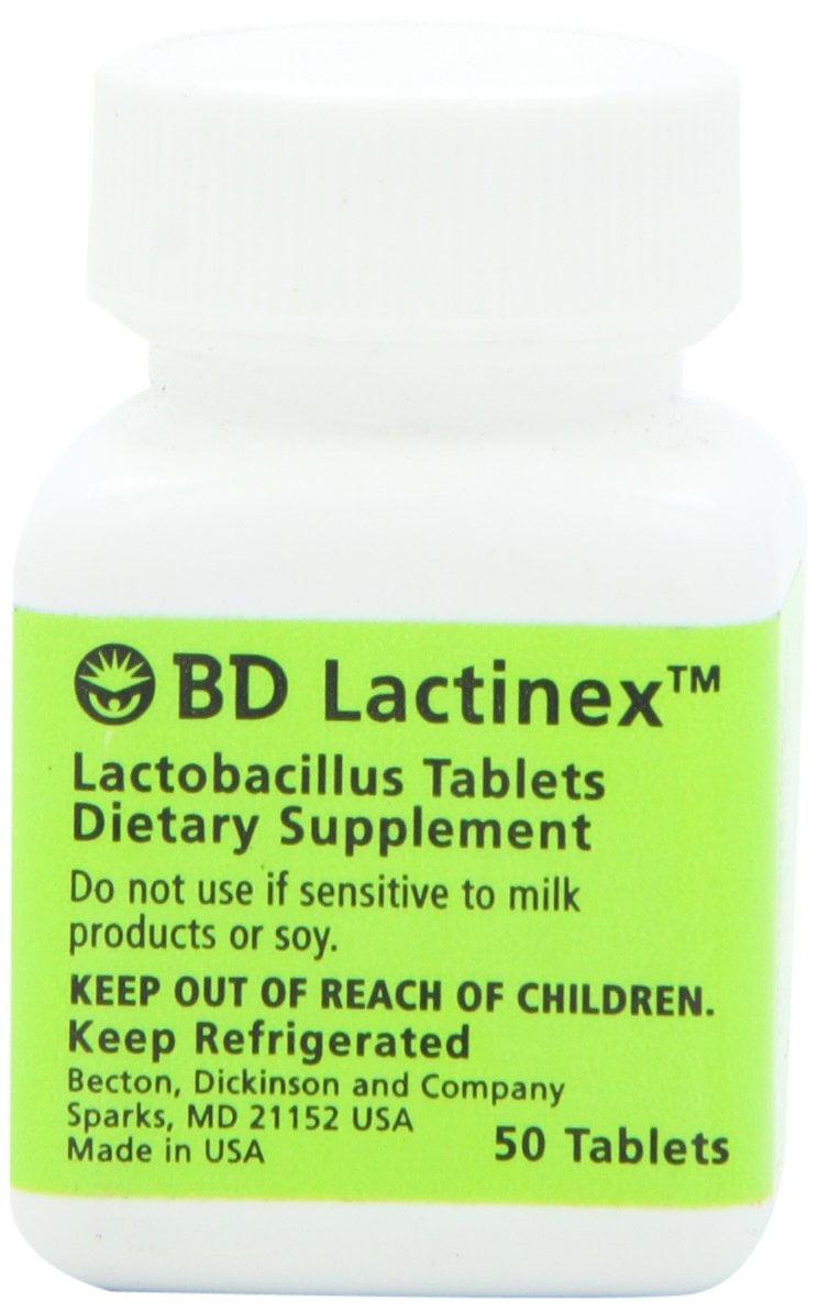 BD Lactinex Probiotic Dietary Supplement Tablets, 50 Count - Walmart.com