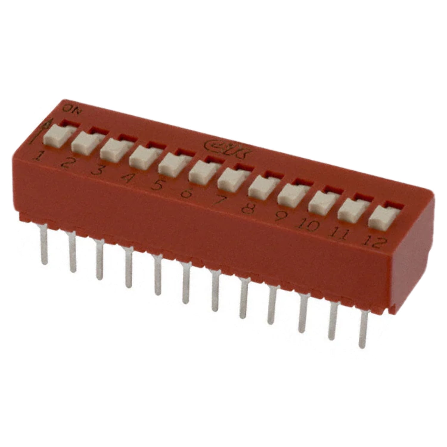 BD12 Switch Slide Dip SPST 100ma 5v Through Hole Slide :RoHS - Walmart.com