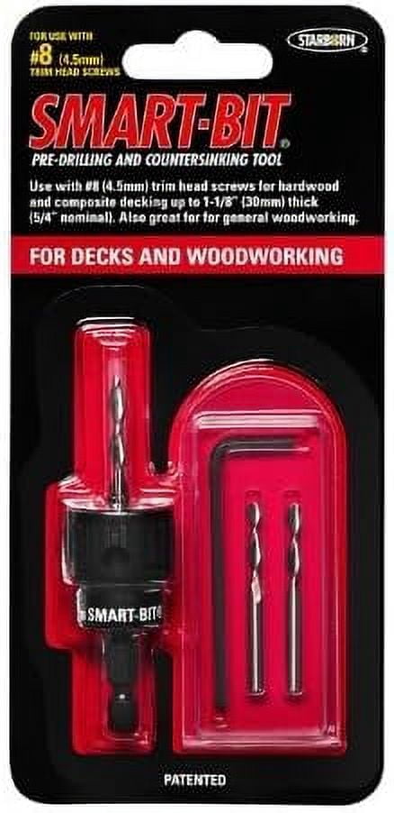 BDA141 No.8 Trim Head -Bit Pre-drilling Countersinking Tool - Walmart.com