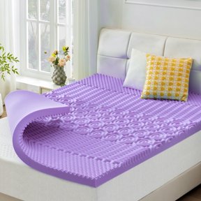 King Size Dual Layer 4Inch Memory Foam Mattress Topper For Back Pain ...
