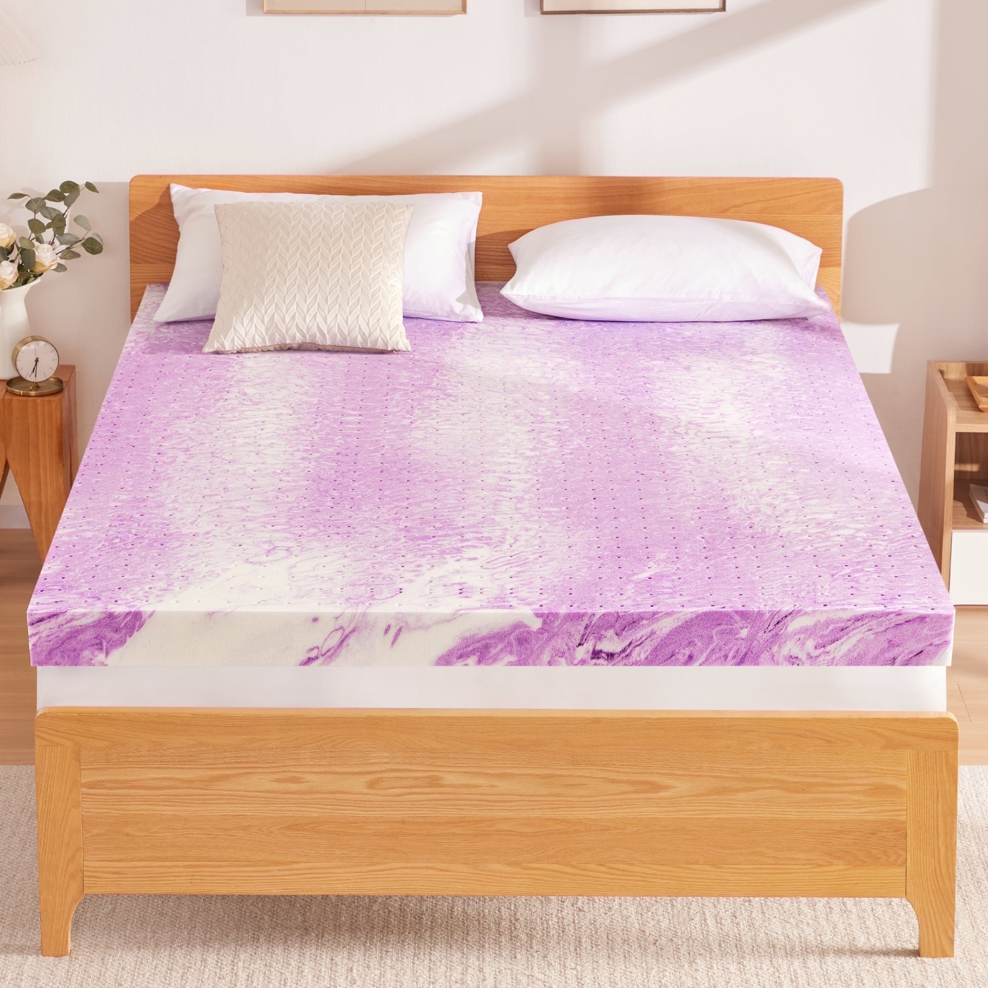BDEUS Mattress Topper Twin Size, Cooling Gel Memory Foam Bed Topper for ...