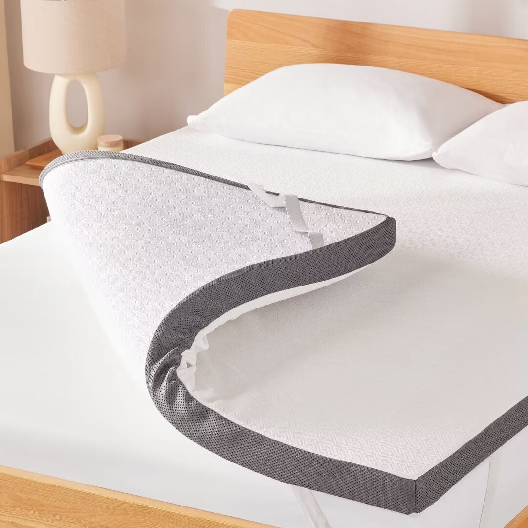 BDEUS Full Size Gel Memory Foam Mattress Topper, Support and Pressure ...
