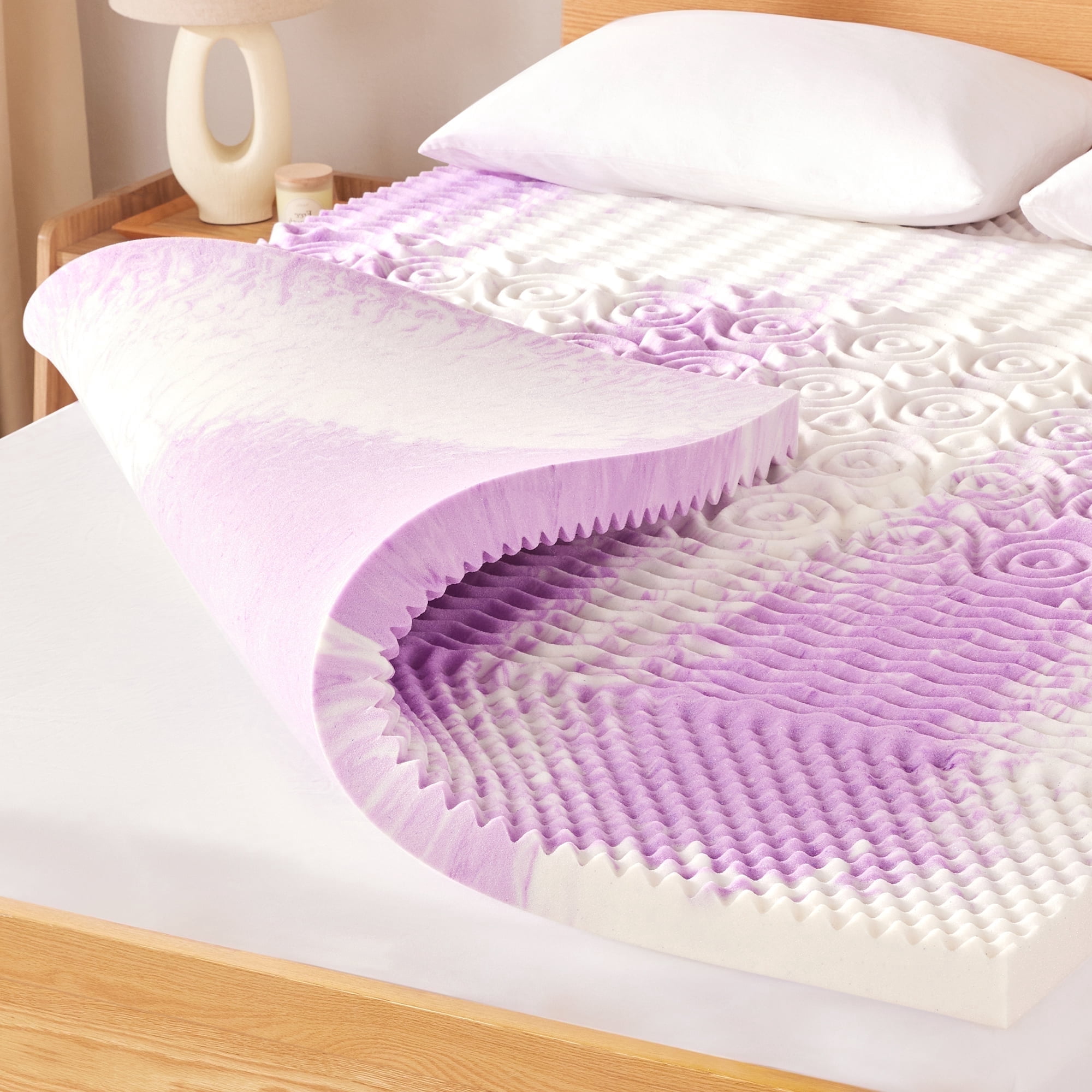 Free Shipping! BDEUS 3 inch Mattress Topper, Cooling Gel Memory Foam ...