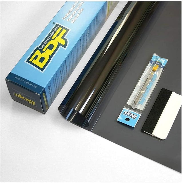 BDF NA05 Daytime Privacy and Sun Control Black (Very Dark) Window Film ...