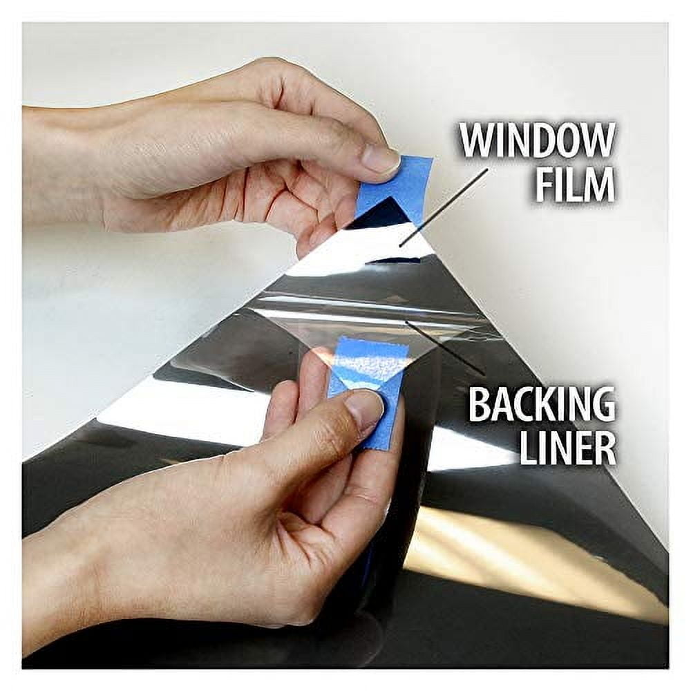 BDF S8MB20 Window Film Security and Daytime Privacy 8 Mil Black 20 ...