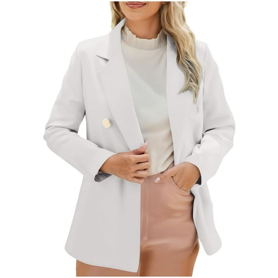 BDFZL Blazers For Women Open Front Business Work Office Long Sleeve ...