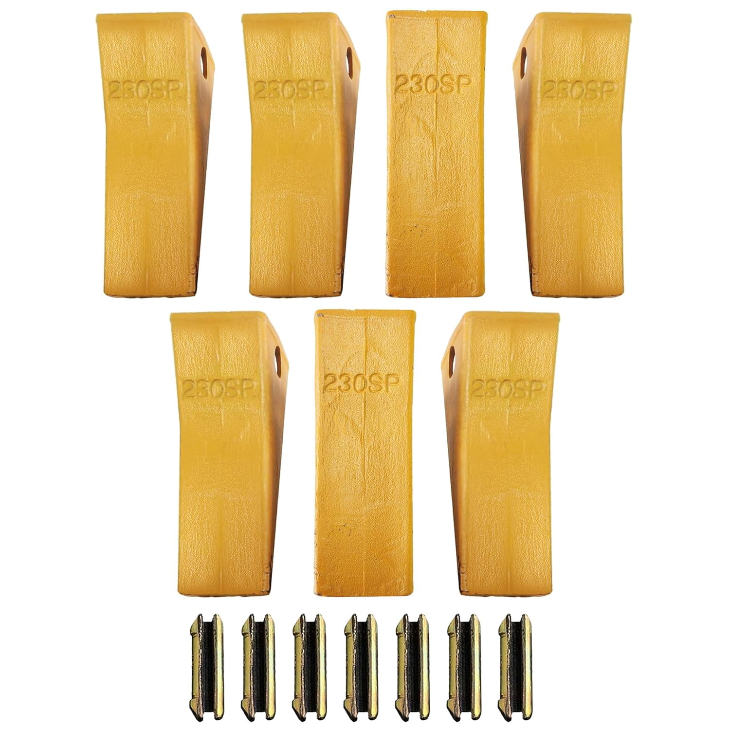 BDI WEAR PARTS 7 Pack 230SP Forged Bucket Teeth with TF23P Flex Pins ...