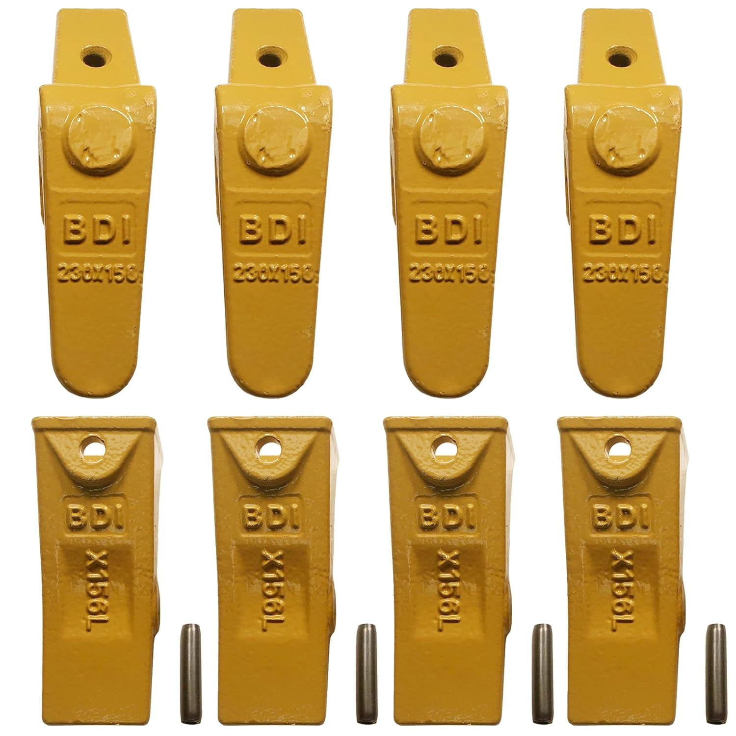 BDI Wear Parts 4 Set Assembly 230X156 Backhoe Shank + X156L Long Bucket ...