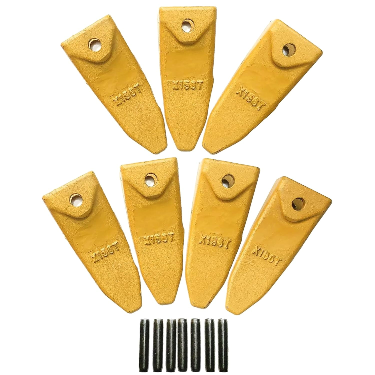 BDI Wear Parts 7Pack X156T Single Tiger Bucket Teeth with 156LPN Pins ...