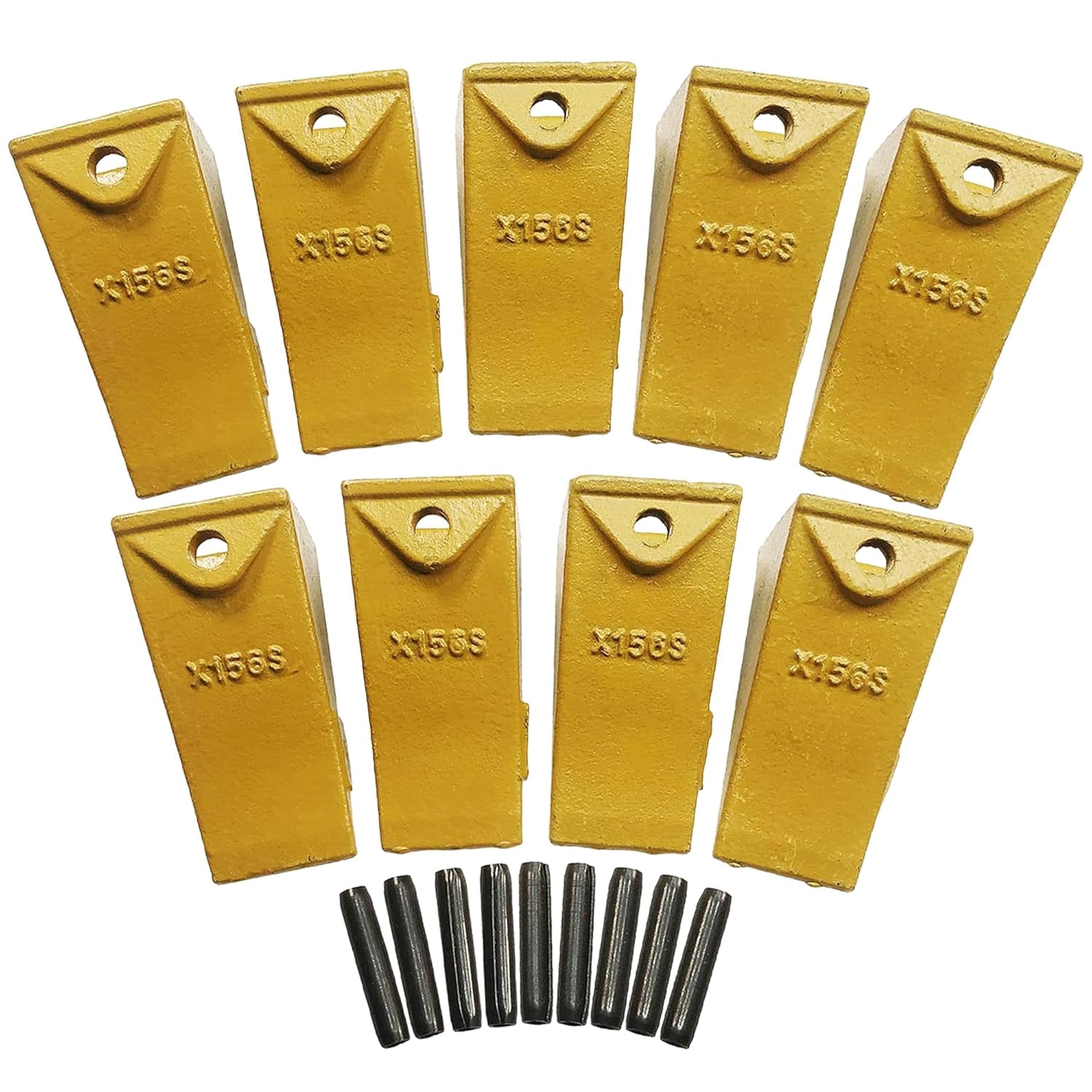 BDI Wear Parts 9 Pack X156S Backhoe Bucket Teeth with Pins for Skid ...