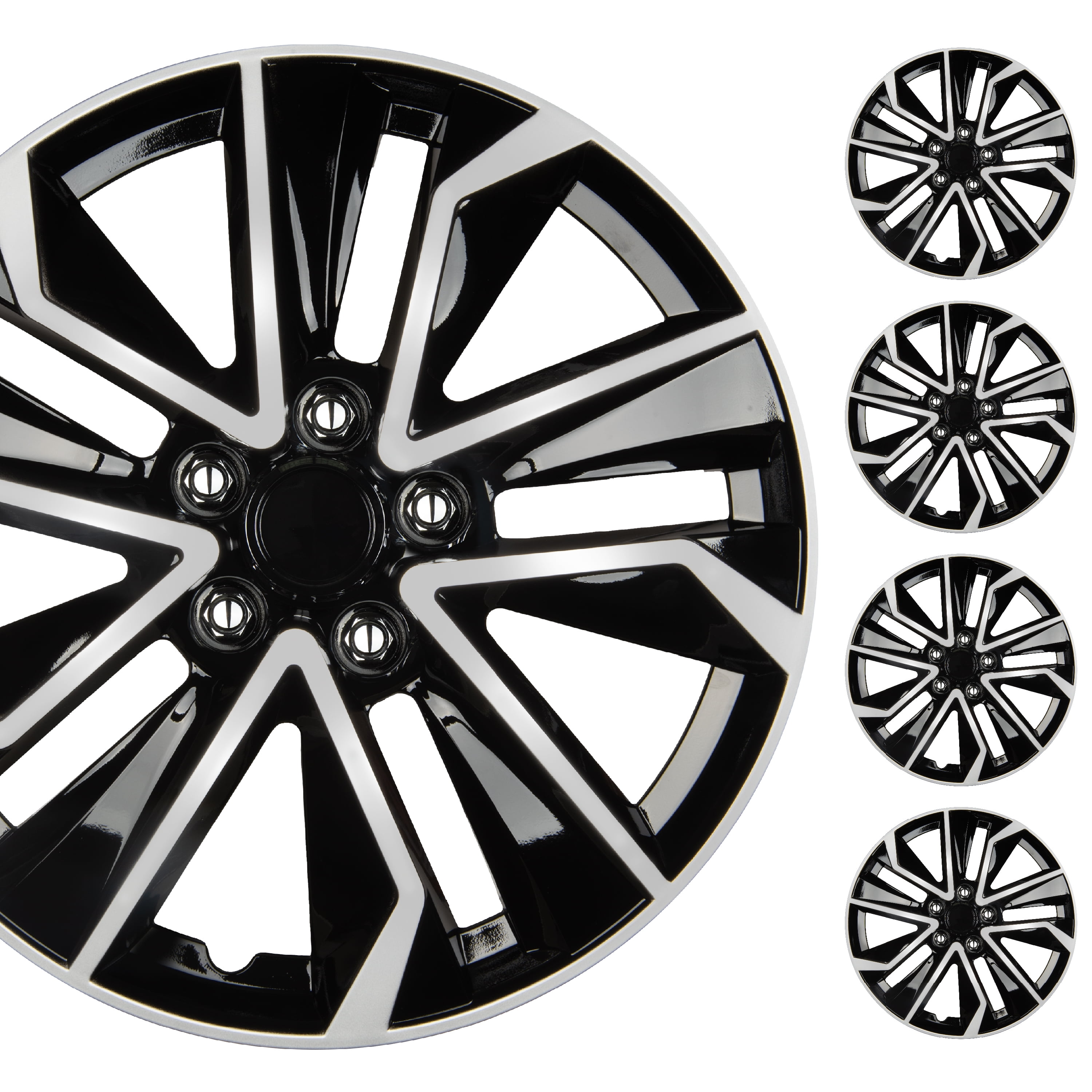 BDK 16 Inch Hubcaps Set of 4 – OEM Replacement Snap-On Wheel Rim Covers ...