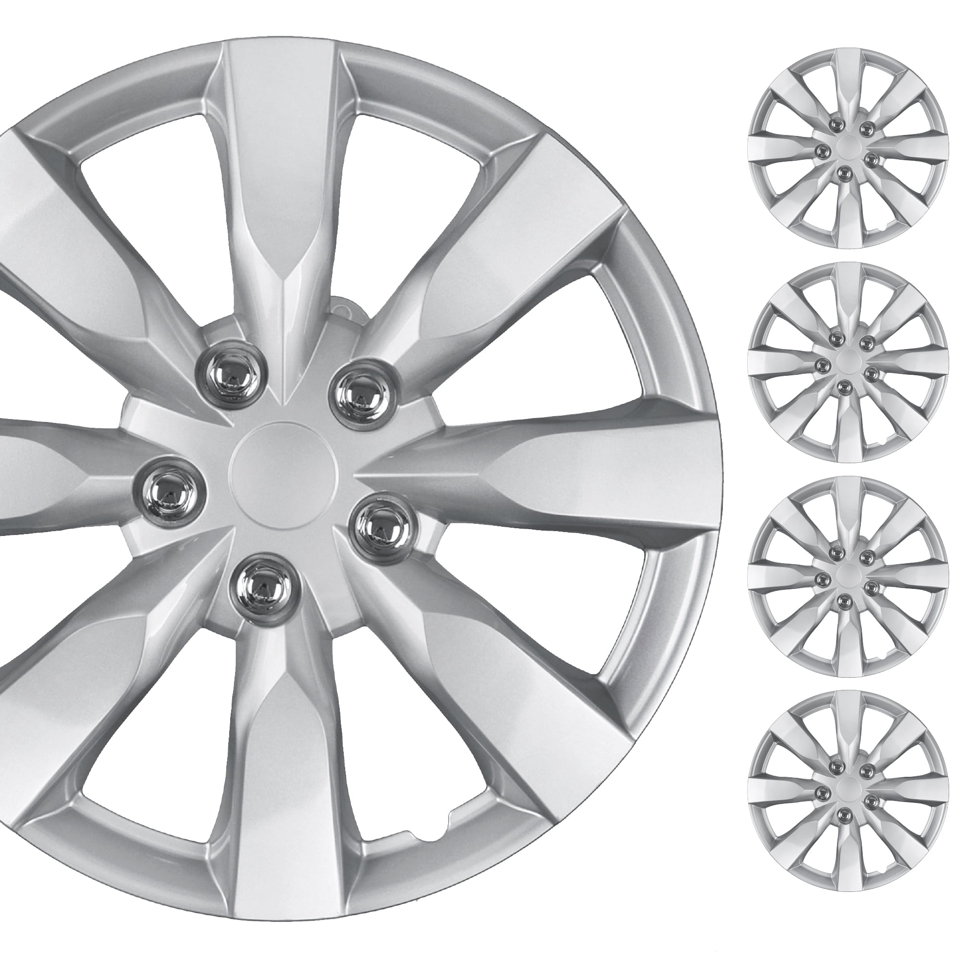 BDK 16" Premium Automotive Wheel Rim Cover Hub Caps OEM Style ...
