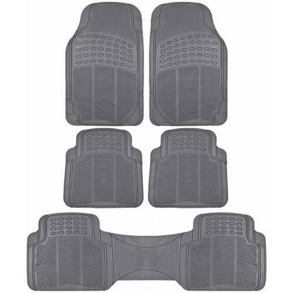 BDK 3 Row Car Floor Mats for SUV and Van, Heavy Duty Rubber Mats and ...