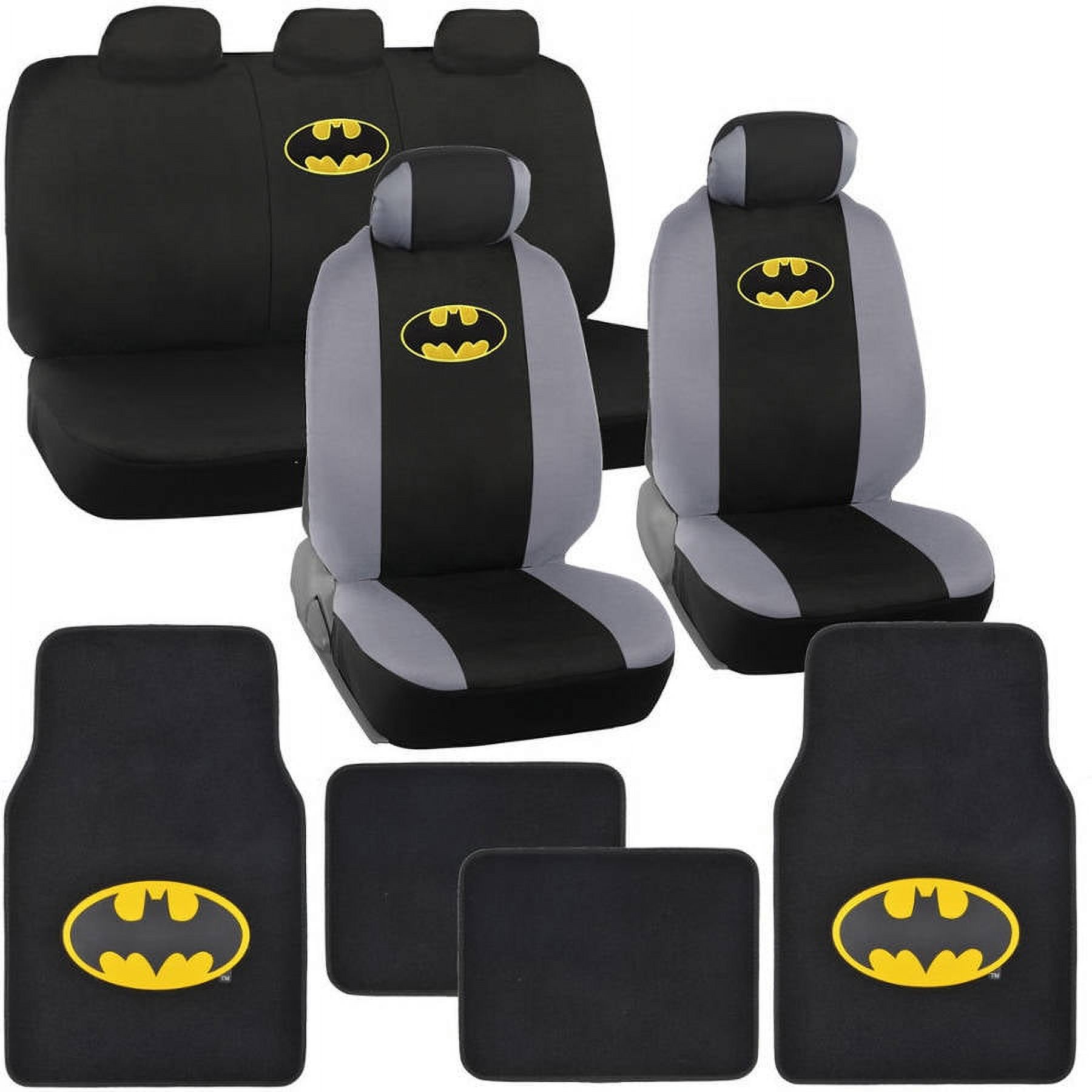 BDK Batman Car Seat Covers, Auto Interior Gift Full Set, Warner ...