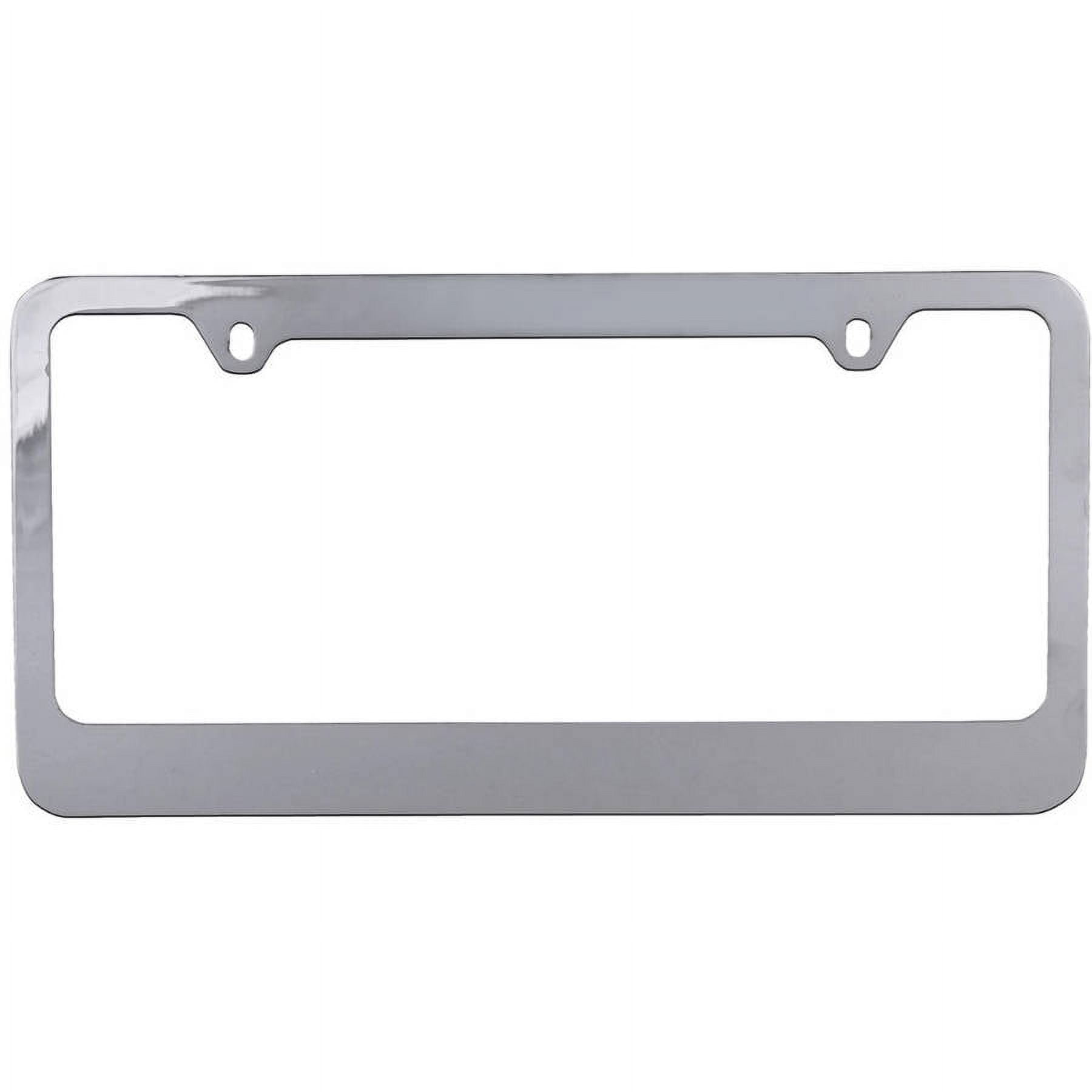 BDK Chrome Plain License Plate for Car, SUV and Truck- Silver - Walmart.com