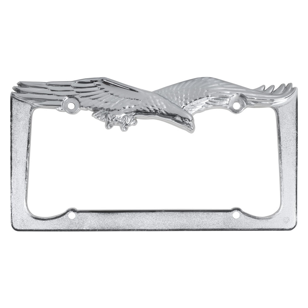 BDK Die-Cast Metal License Plate Frames – Chrome Plated & -Free Cover ...