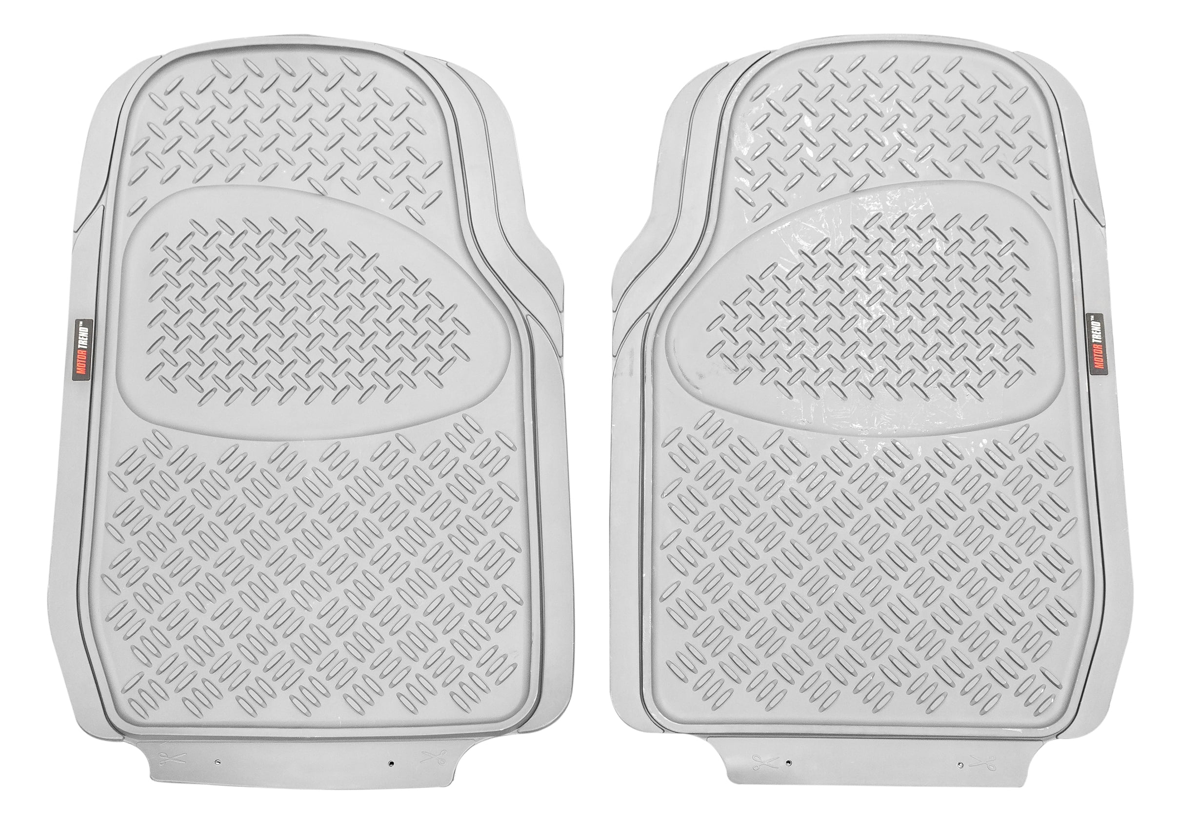 BDK Heavy Duty VAN SUV Rubber All Weather Trimmable Mat Gray MT-713-711 ...