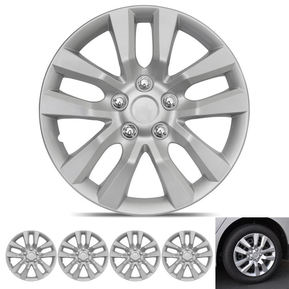 BDK Hubcap Wheel Covers Nissan Altima Style - 16 Inch Silver Replica ...