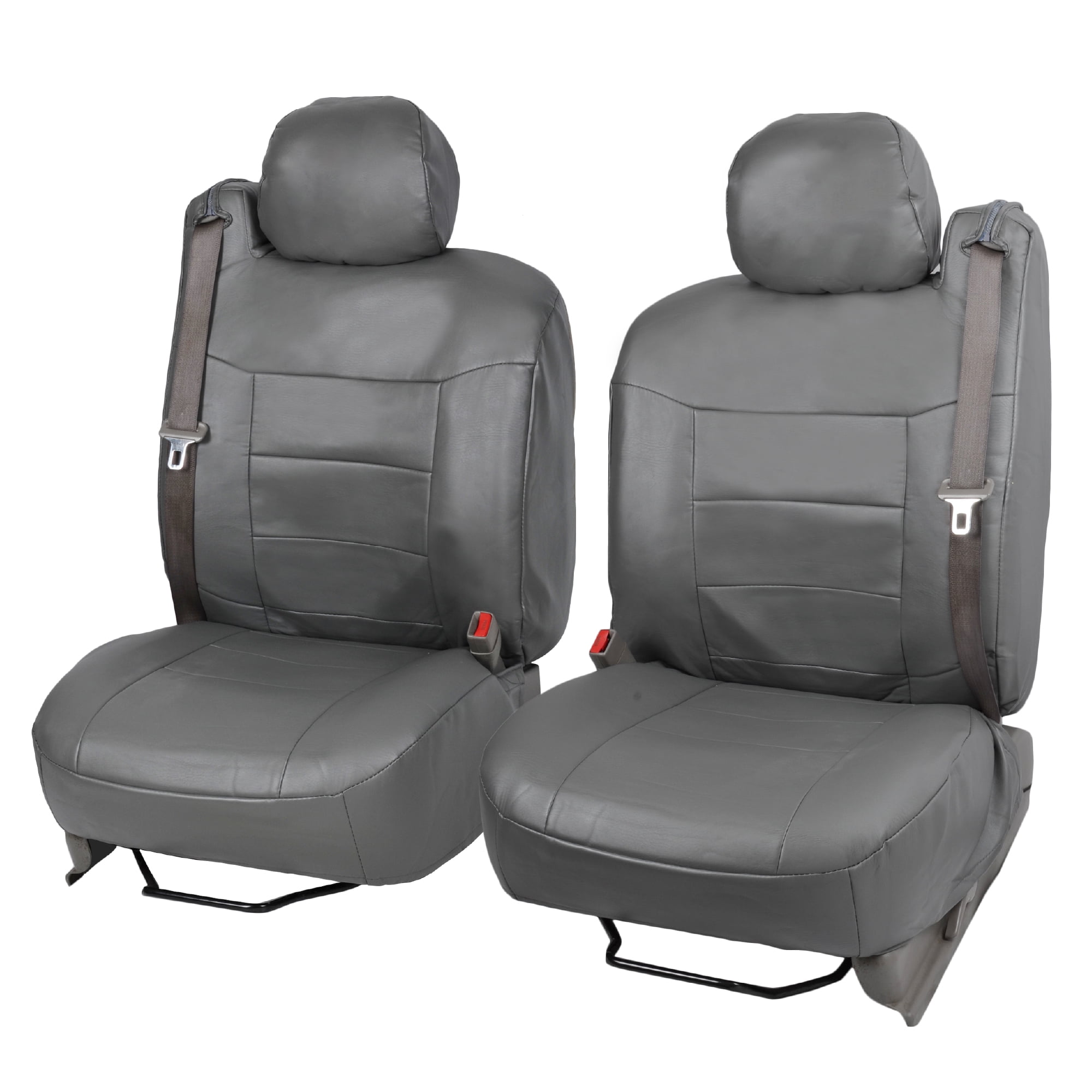 BDK Leather Seat Covers for Trucks and SUV with Integrated Seatbelts ...