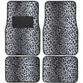 BDK Leopard Car Floor Mats, Animal Prints Mat, 4 Pieces, Gray - Walmart.com