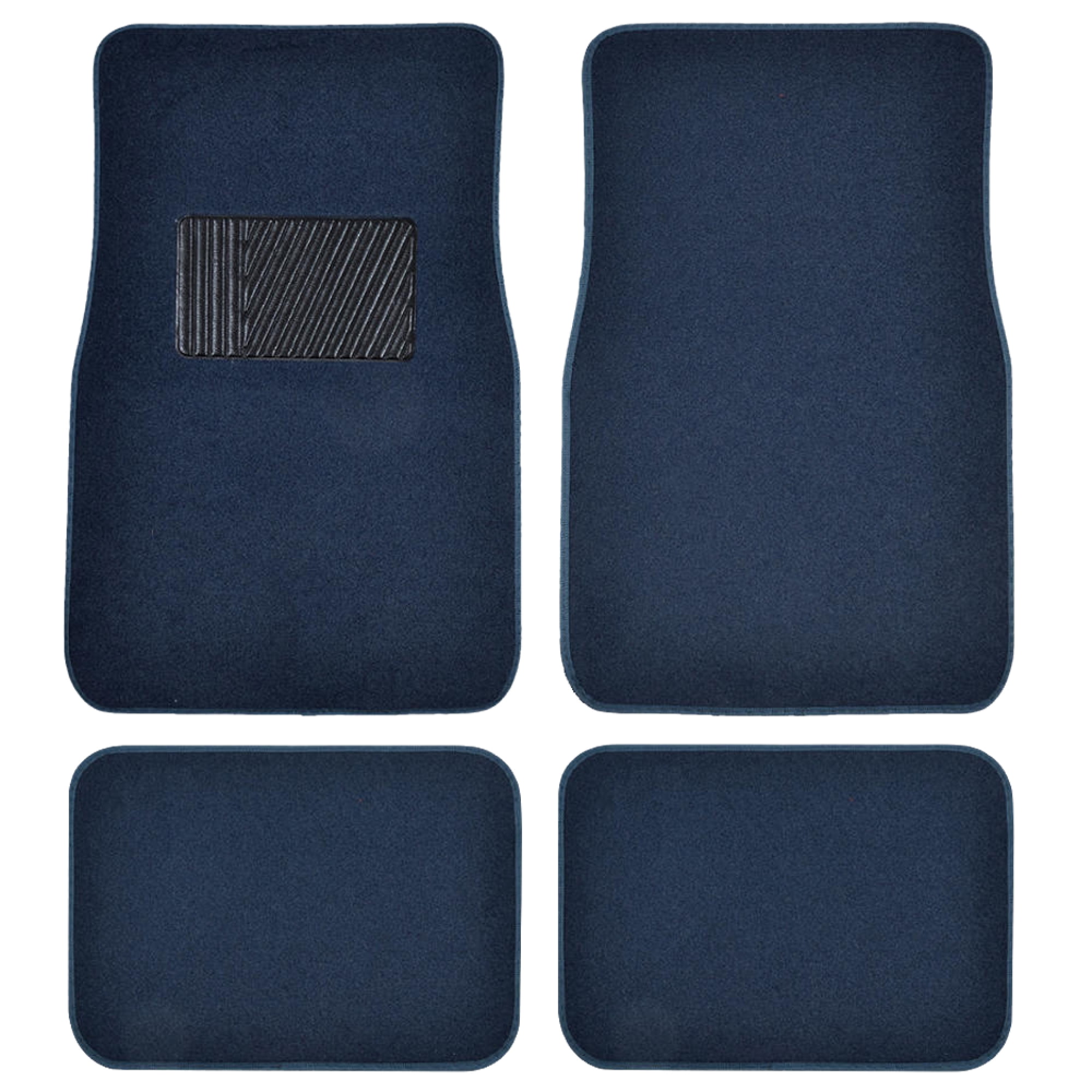 BDK Premium Carpet Blue Floor Mats for Cars - Universal Fit Interior 4 ...