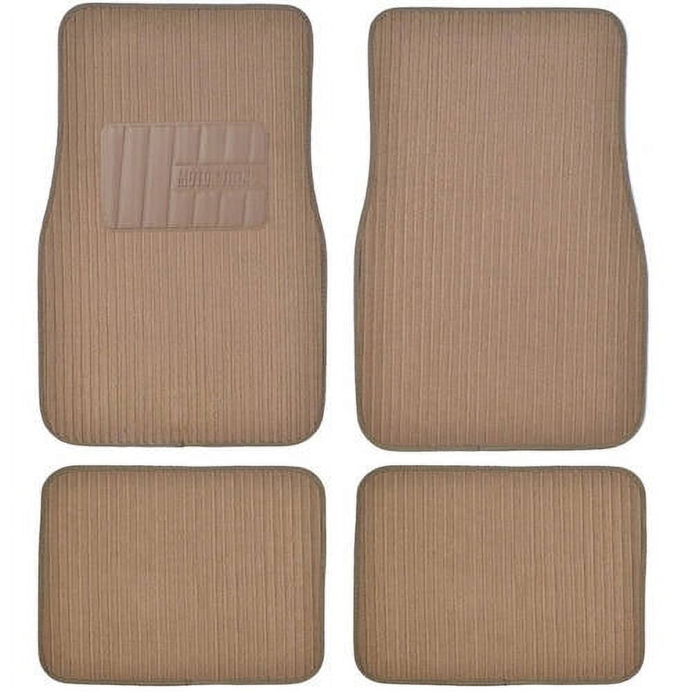 BDK Premium Corrugated Ribbed Carpet Floor Mats, Extra Thick Carpet ...