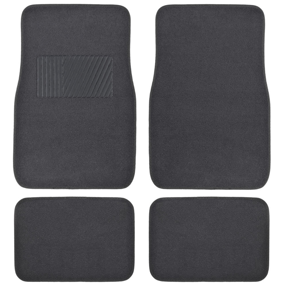 BDK Premium Heavy-Carpeted Car Floor Mats for Car, 4-Piece, Extra ...