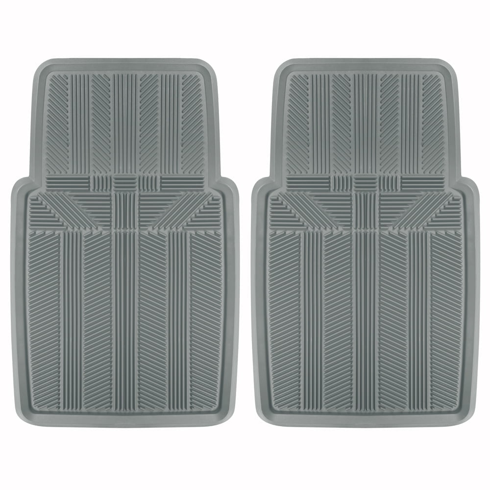 BDK Pro Elite Rubber Auto Floor Mat Liners, Heavy Duty Deep Dish Front ...