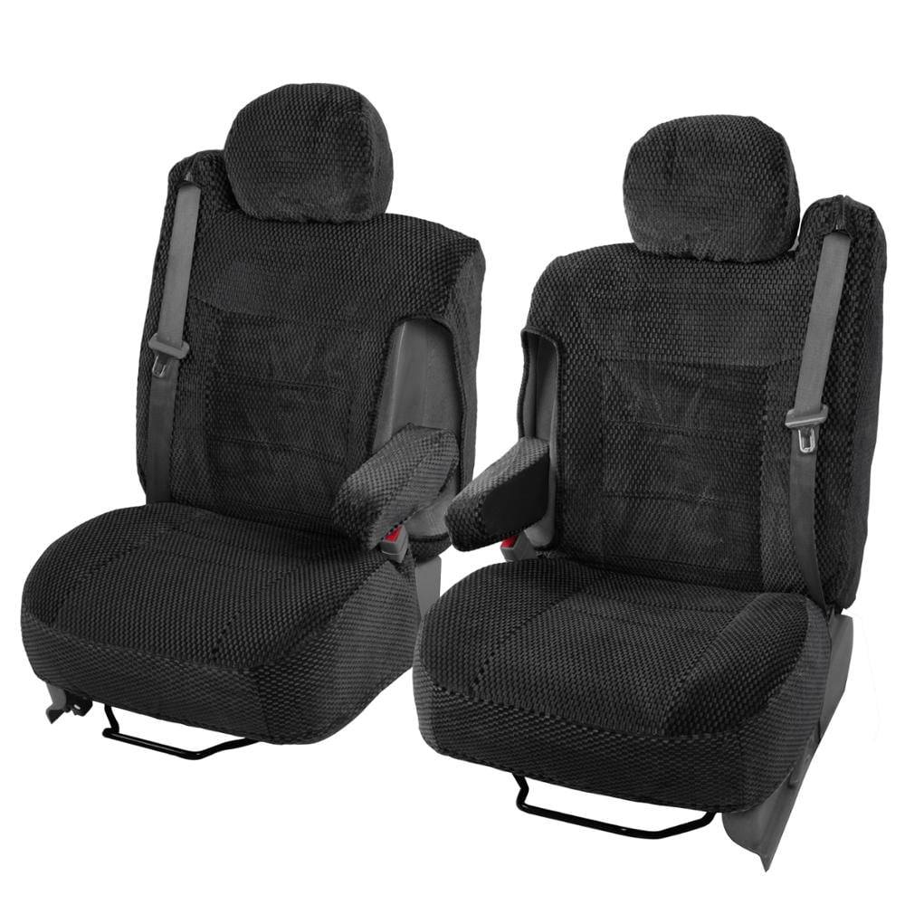 BDK Scottsdale Cloth 2-Pack Front Seat Covers for Pick-Up Trucks ...