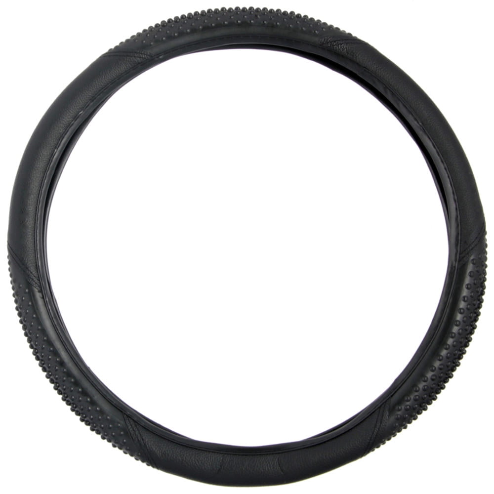 BDK Sporty Two Tone Ergonomic Grip Steering Wheel Cover - Massaging Gel ...