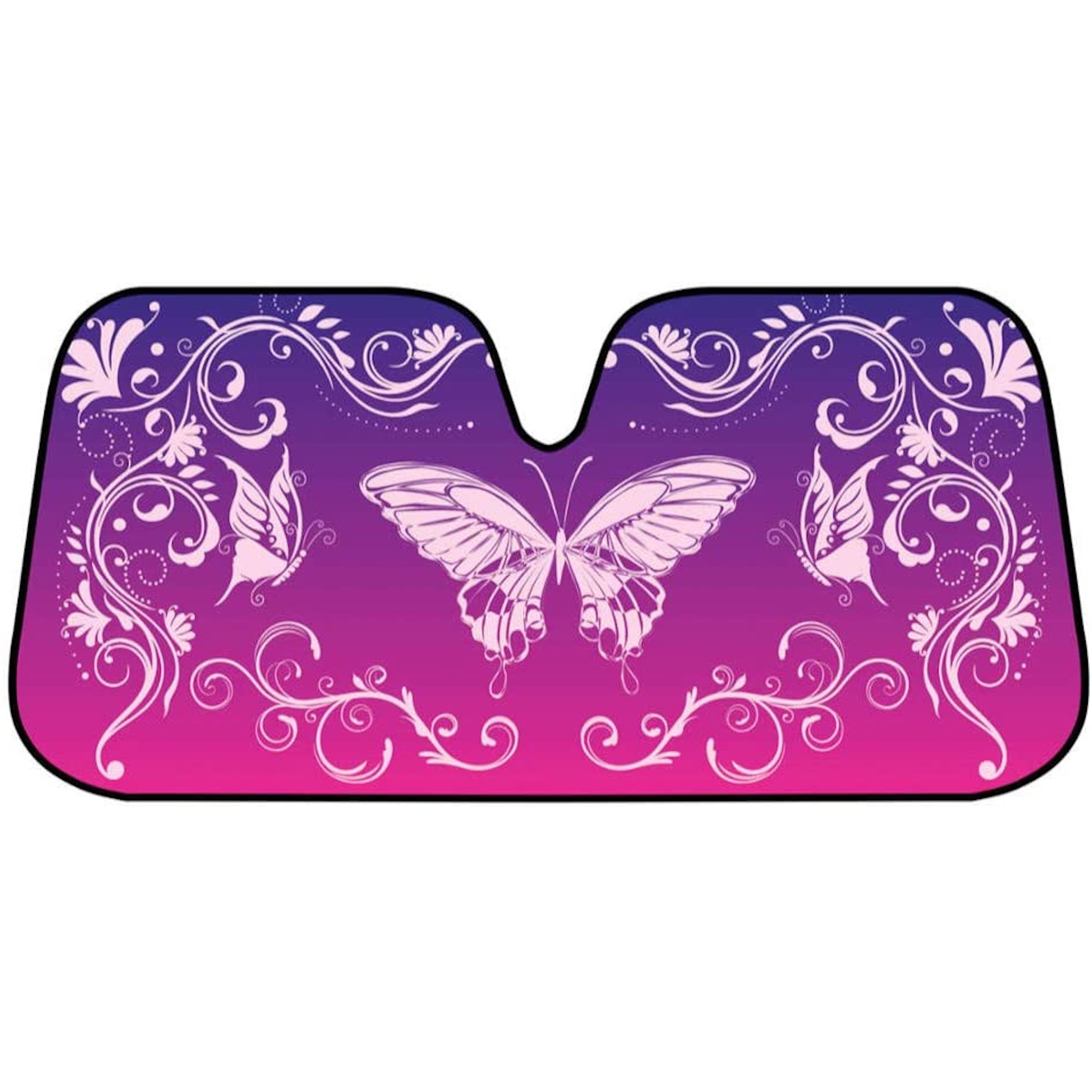 BDK Swirl Butterfly Sunshade, Mystic Butterflies, Folding Accordion ...