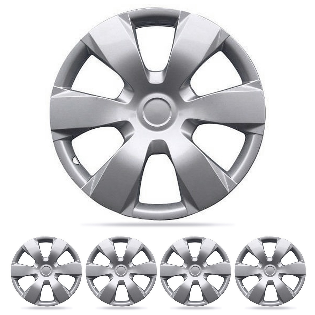 BDK Ford E-Series Style Hubcaps Wheel Cover, 16" Chrome Replica Cover ...