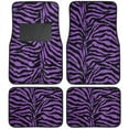 BDK Zebra Car Floor Mats, Animal Prints Mat, 4 Pieces, Purple - Walmart.com