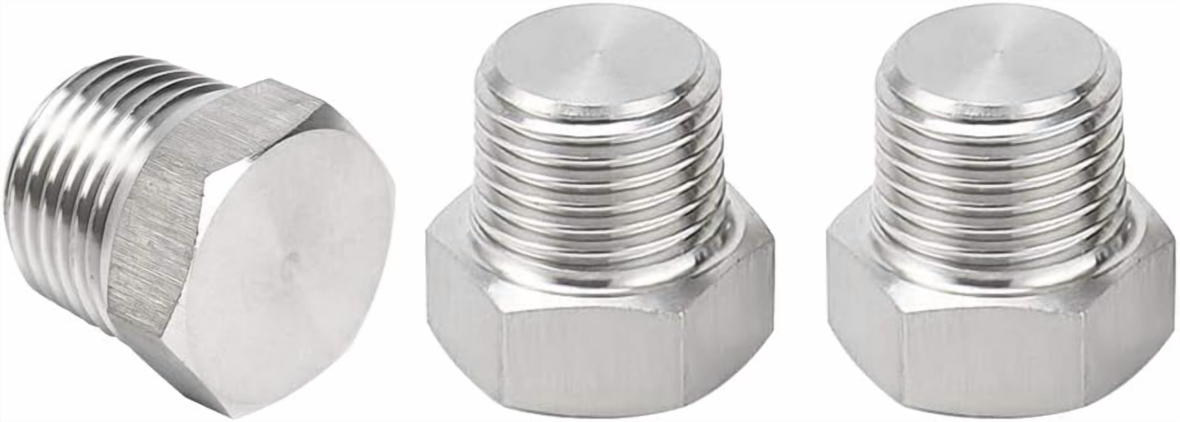 BDKWID-1/2" NPT Male Outer Hex Head Thread Plug Pipe Fitting, 304 ...