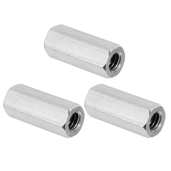 BDKWID-1/4"-20 UNC 304 Stainless Steel Hex Coupling Nuts, 3Pcs 1.18 ...