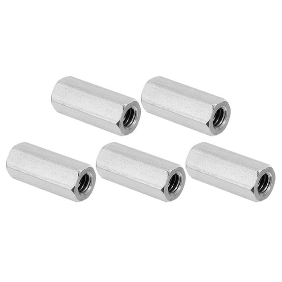 BDKWID-1/4"-20 UNC 304 Stainless Steel Hex Coupling Nuts, 5Pcs 1.18 ...