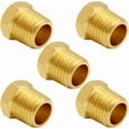 BDKWID-1/8" NPT Male Pipe Plug Outer Hex Thread Socket Plug Brass ...