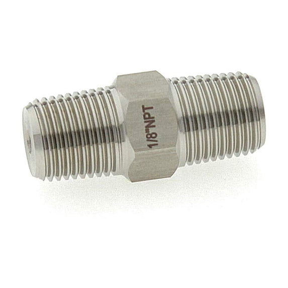 BDKWID-1/8" NPT Male x 1/8" NPT Male, Stainless Steel 316-L Straight ...