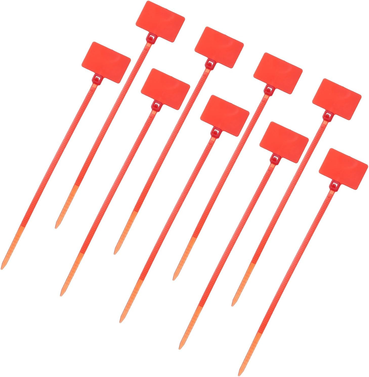 BDKWID-100 Pcs Cable Label Marker Tags, Nylon Cable Zip Tie Tags 8.7 ...