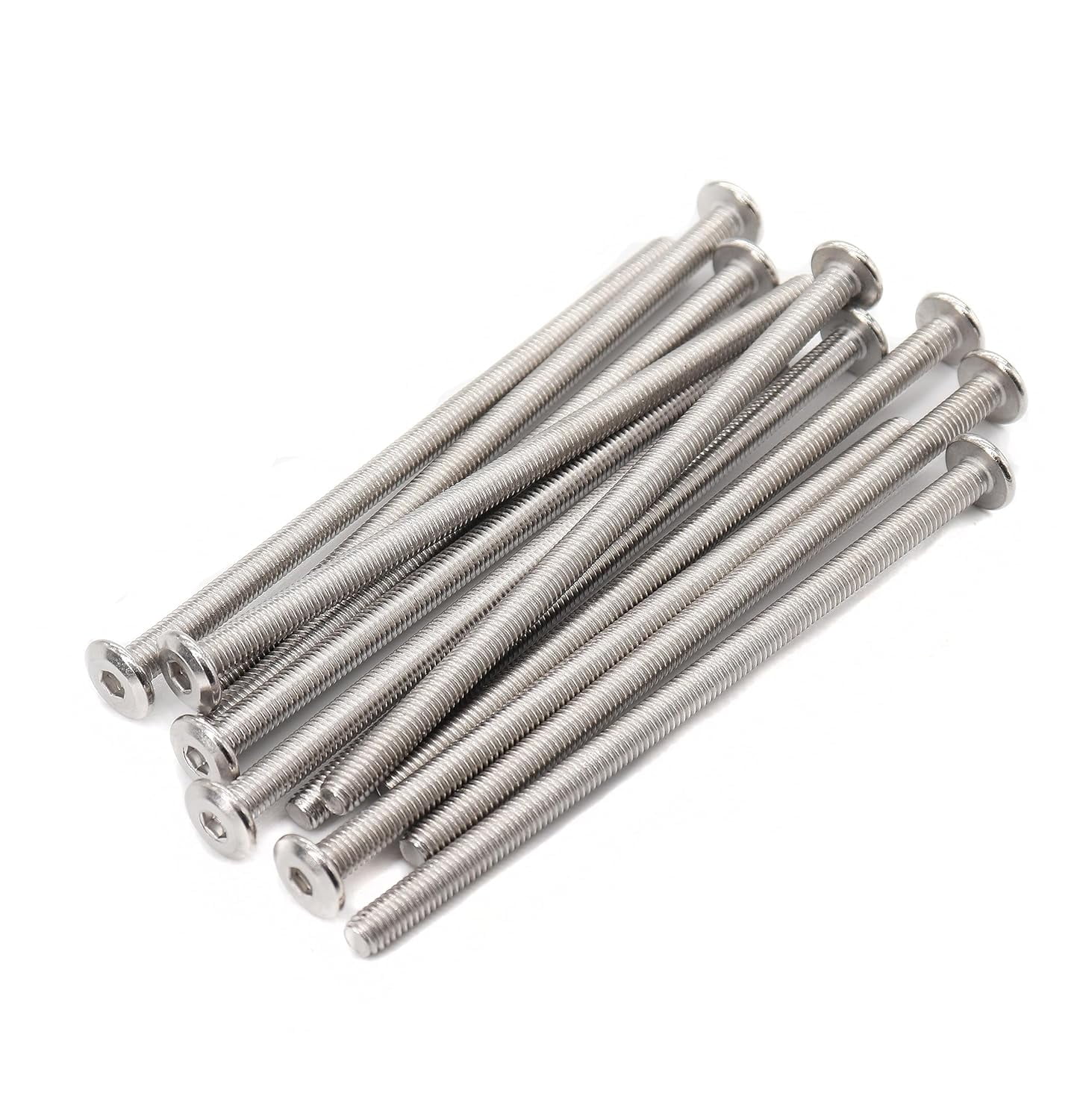 BDKWID-12-Pack M6x90mm Flat Allen Bolt Joint Connecting Bolts Screws ...