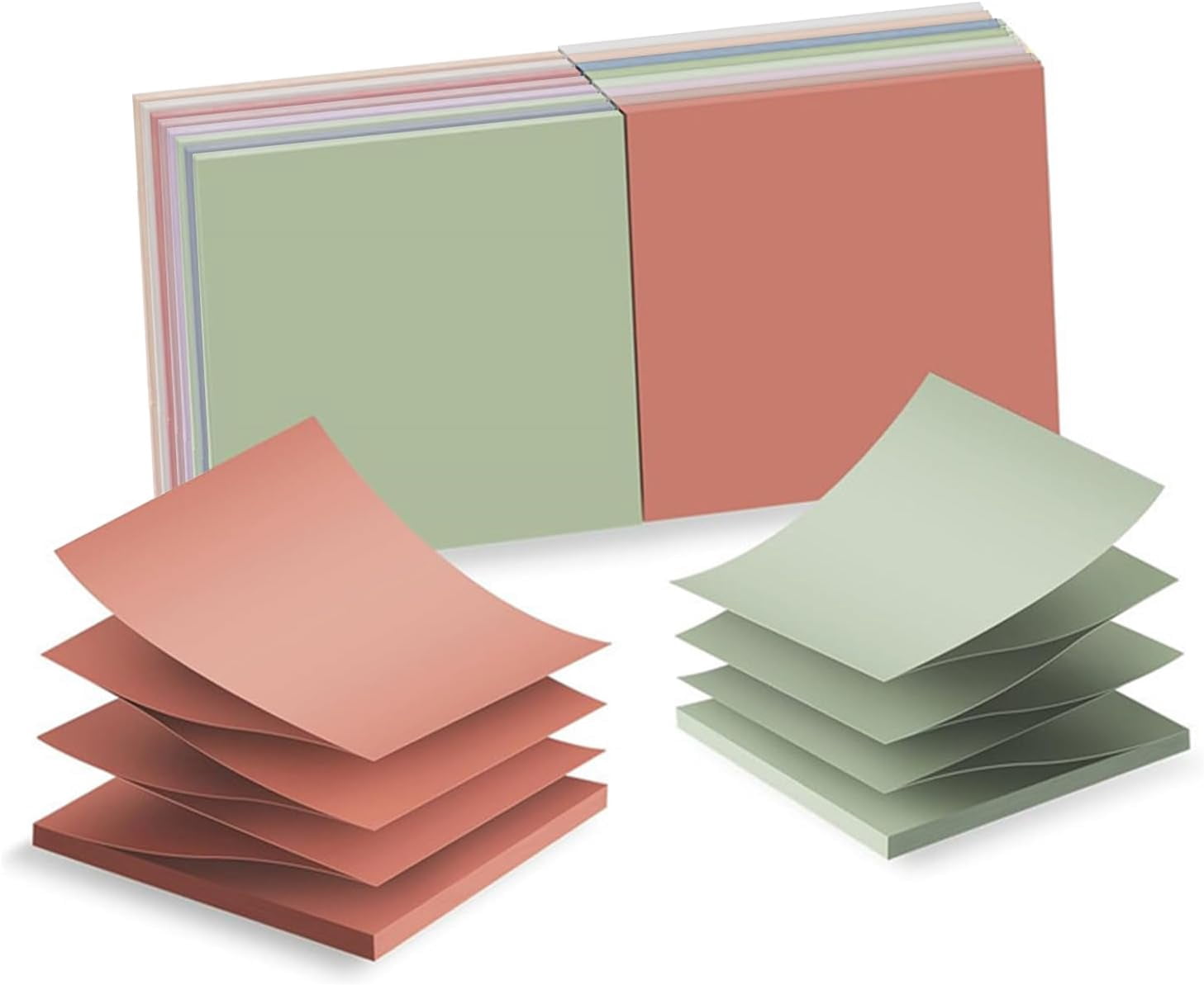 BDKWID-12 Pads Pop Up Sticky Notes, 3x3 Refills Accordion Sticky Notes ...