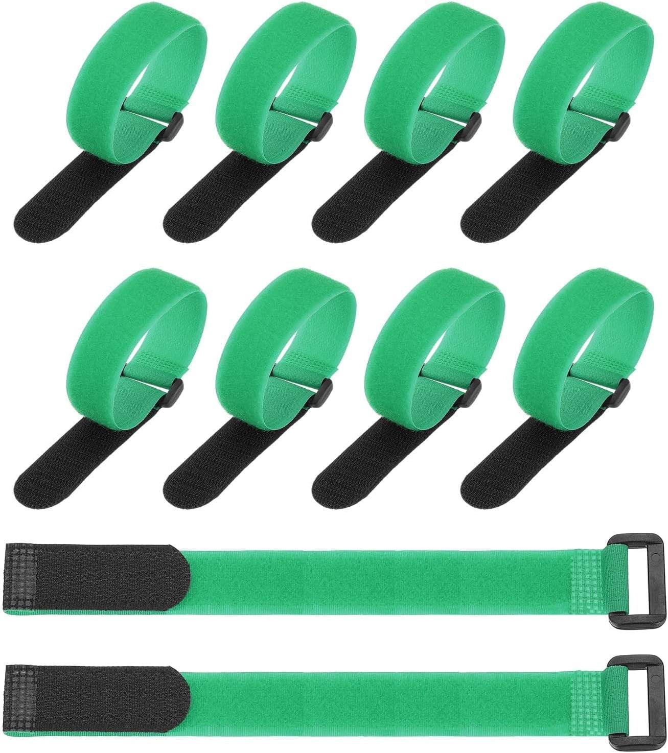 BDKWID-12 x 0.98 Inch Reusable Cable Ties 10 Pcs Adjustable Hook and ...