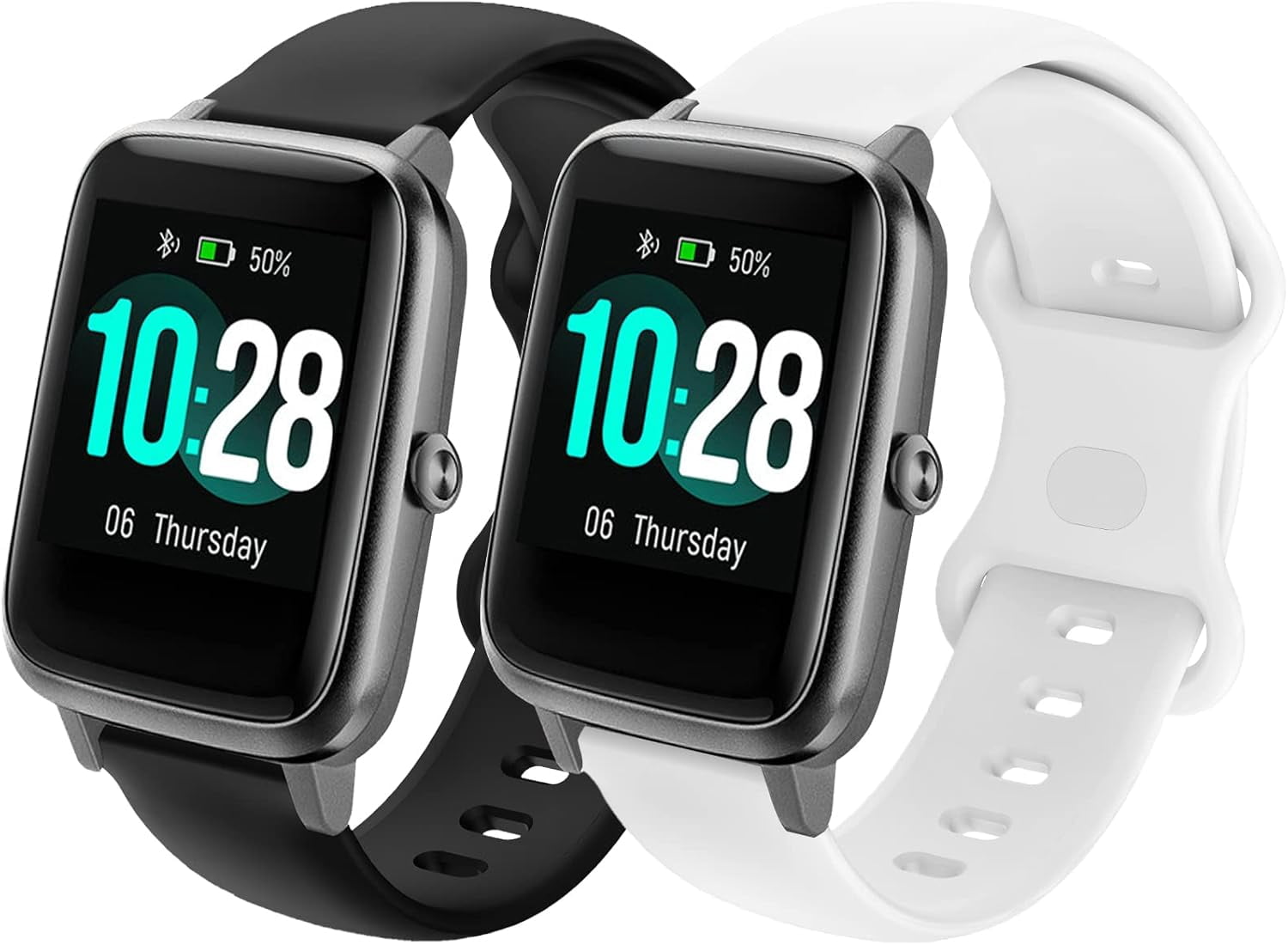 BDKWID-19mm Soft Silicone Replacement Band Compatible with Veryfitpro ...